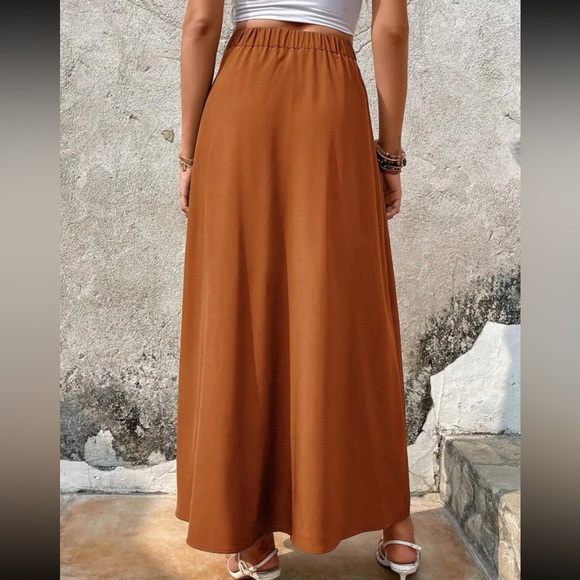 Accessories | Boho Button Front Maxi Skirt | Poshmark